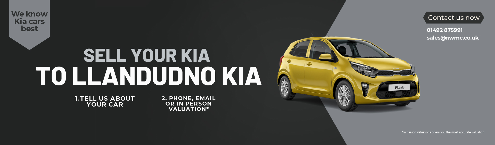 Llandudno Kia: Kia Car Dealers | North Wales Kia Car Dealership